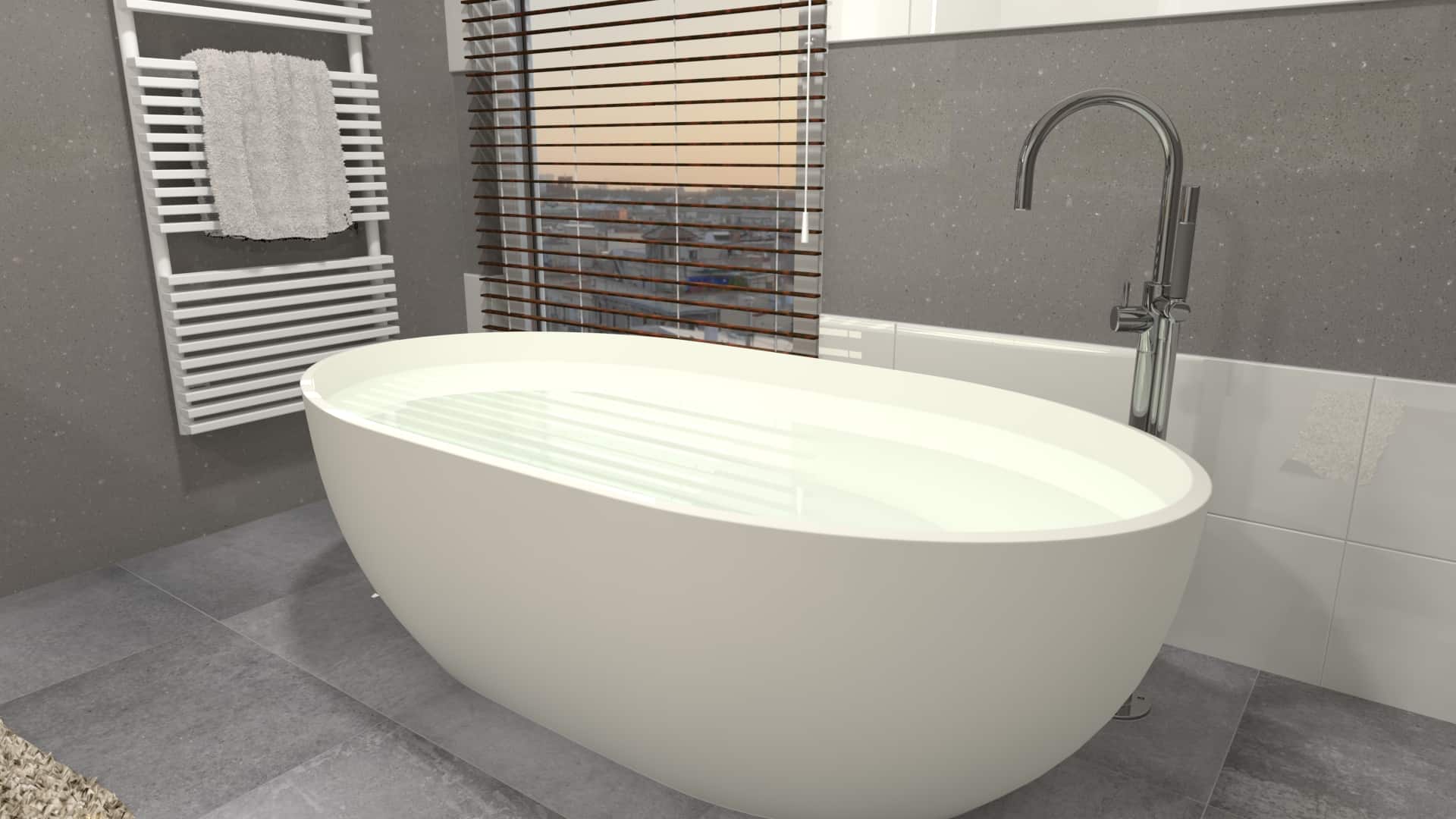 Solidz Swing- Solidz vrijstaande solid surface baden